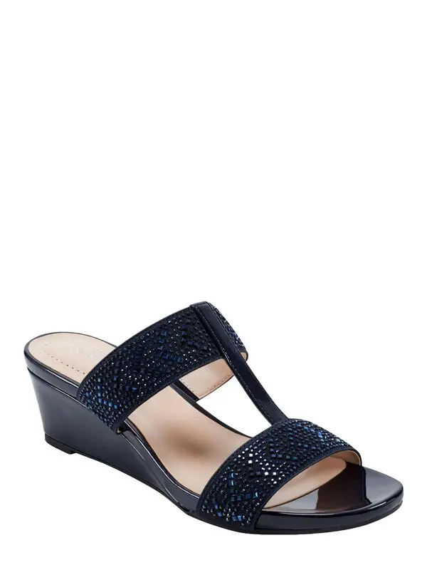 Bandolino Iluvit Wedge Sandal - Dark Blue