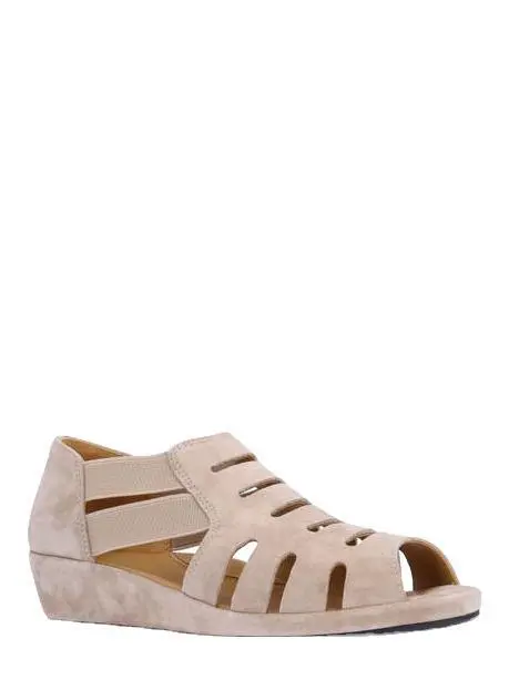 L'AMOUR DES PIEDS Bayla Wedge Sandal - Taupe