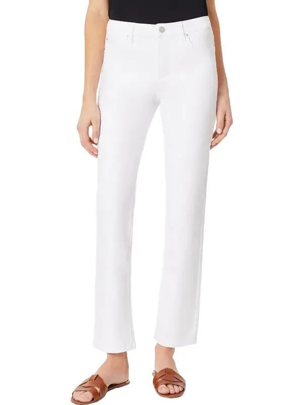 Jones New York Lexington Straight Leg Jeans - Soft White