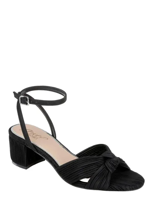 Badgley Mischka Hudson Ankle Strap Sandal - Black Fabric