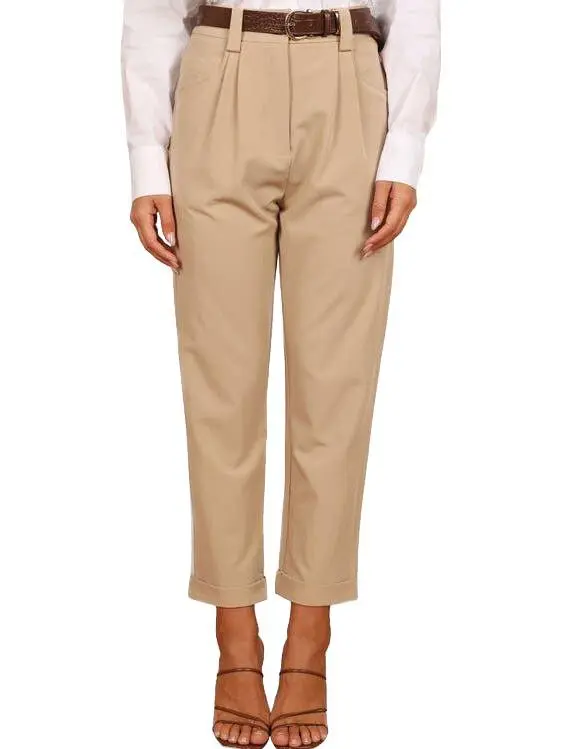 PETAL & PUP Lexie Ankle Pants - Beige