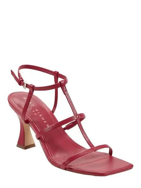 Marc Fisher Dennie Ankle Strap Sandals - Dark Pink