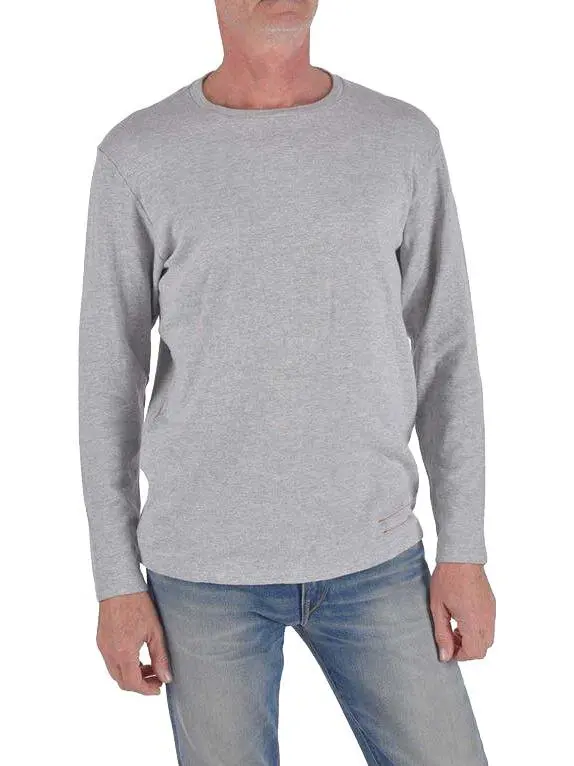 HIROSHI KATO The Drill Crewneck Long Sleeve T-shirt - Heather Gray