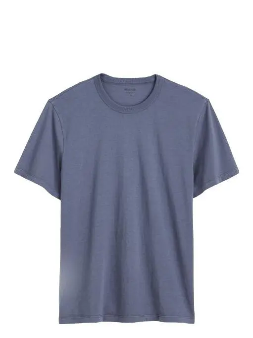 Madewell Allday Garment Dyed Cotton T-shirt - Weathered Indigo