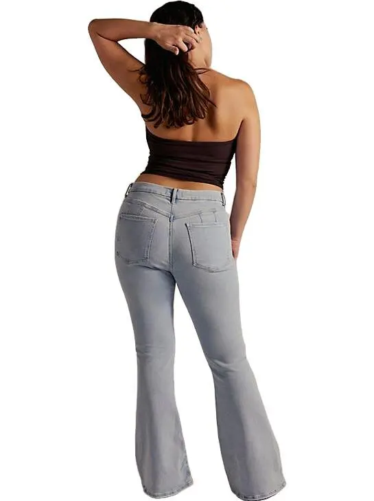 Free People We The Free Crvy Infinite Stretch Pull-on Flare Jeans - Daybreak