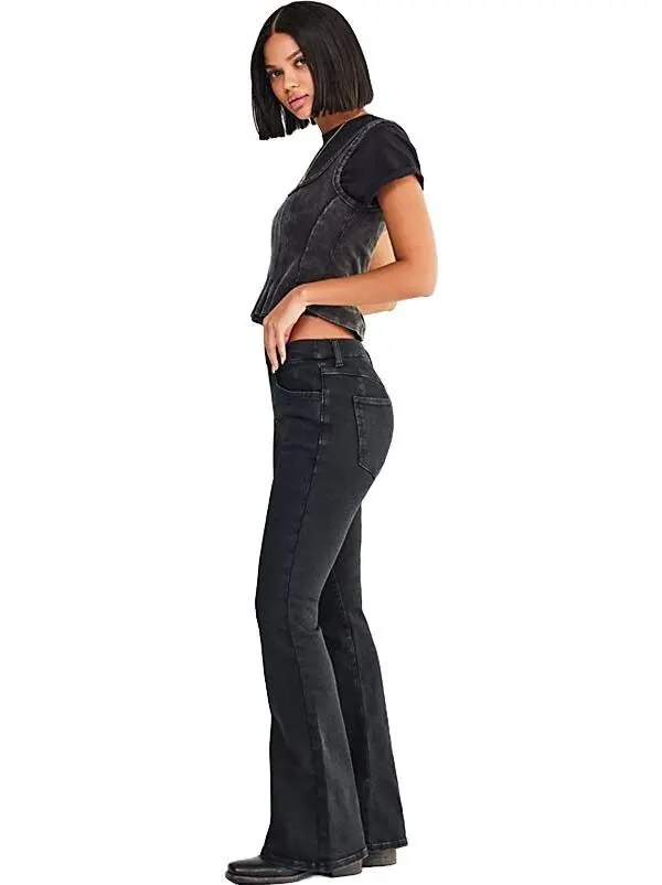 Free People We The Free Crvy Infinite Stretch Pull-on Flare Jeans - Skyfall