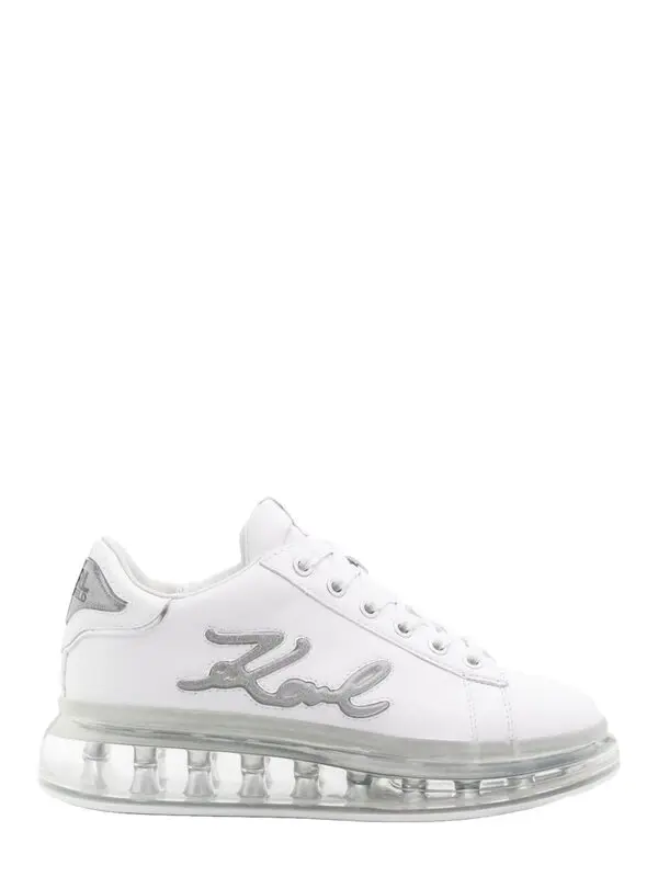 Karl Lagerfeld Kapri Kushion Leather Sneakers - White