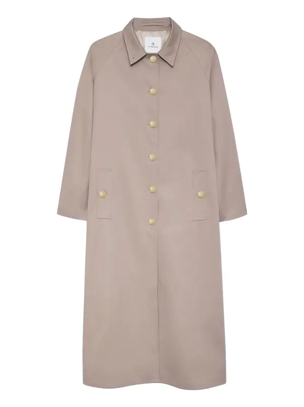 ANINE BING Randy Classic-collar Trench Coat - Neutrals