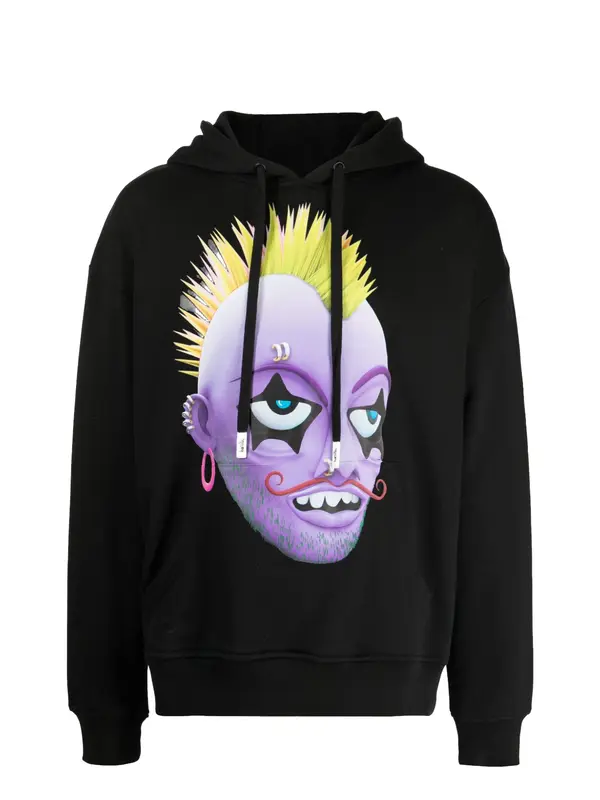 HACULLA. Graphic-print Hoodie - Black