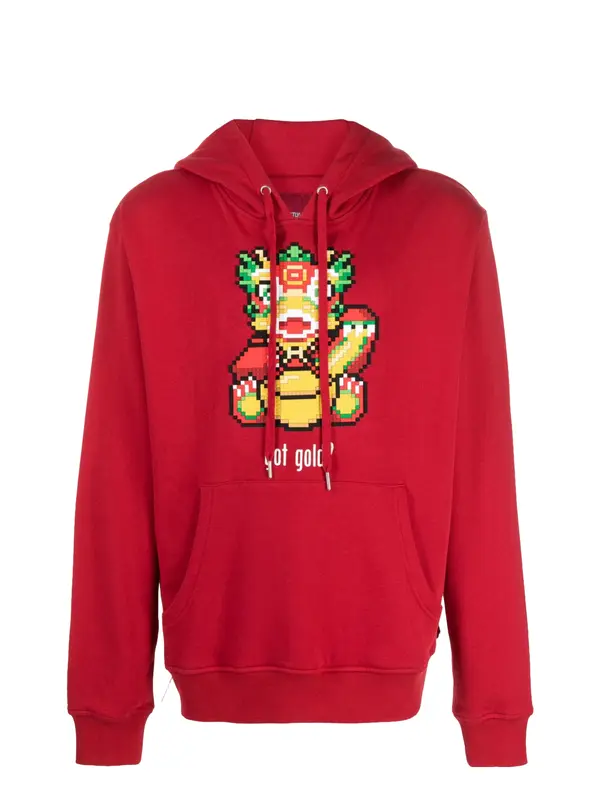 MOSTLY HEARD RARELY SEEN Got Gold Cotton Hoodie - Red