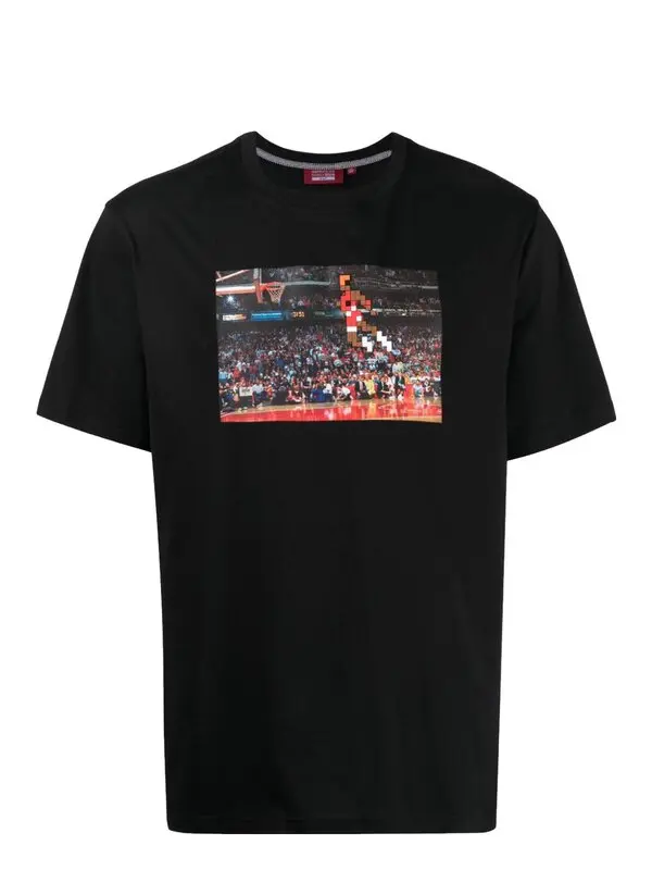 MOSTLY HEARD RARELY SEEN Air Time Cotton T-shirt - Black