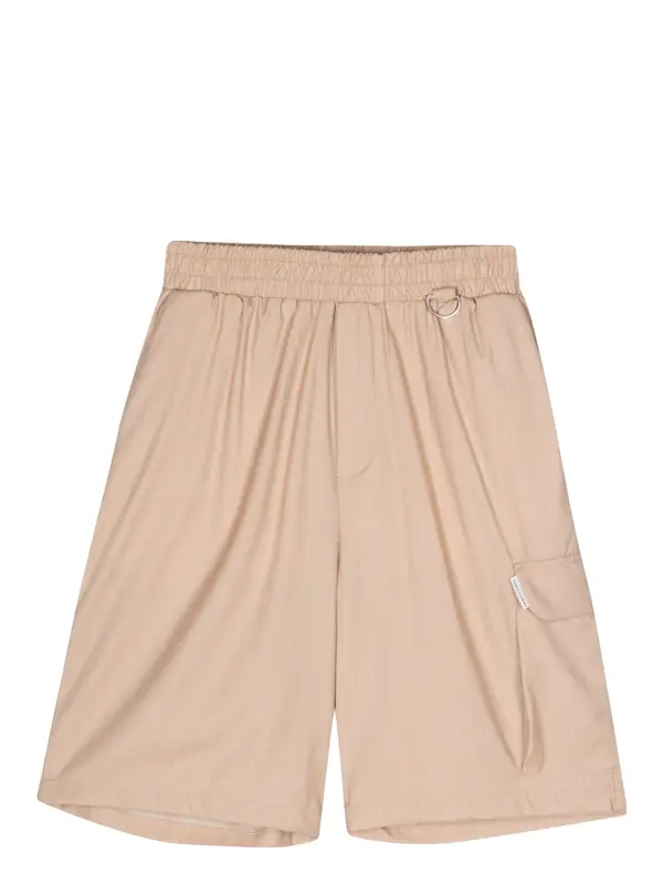 FAMILY FIRST Striped Twill Shorts - Neutrals