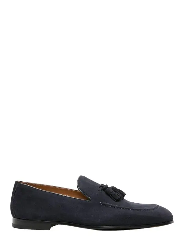 DOUCAL'S Tassel-detail Suede Loafers - Blue
