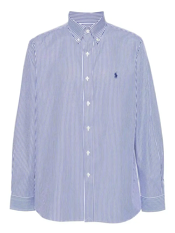 Polo Ralph Lauren Polo Pony Striped Cotton Shirt - White
