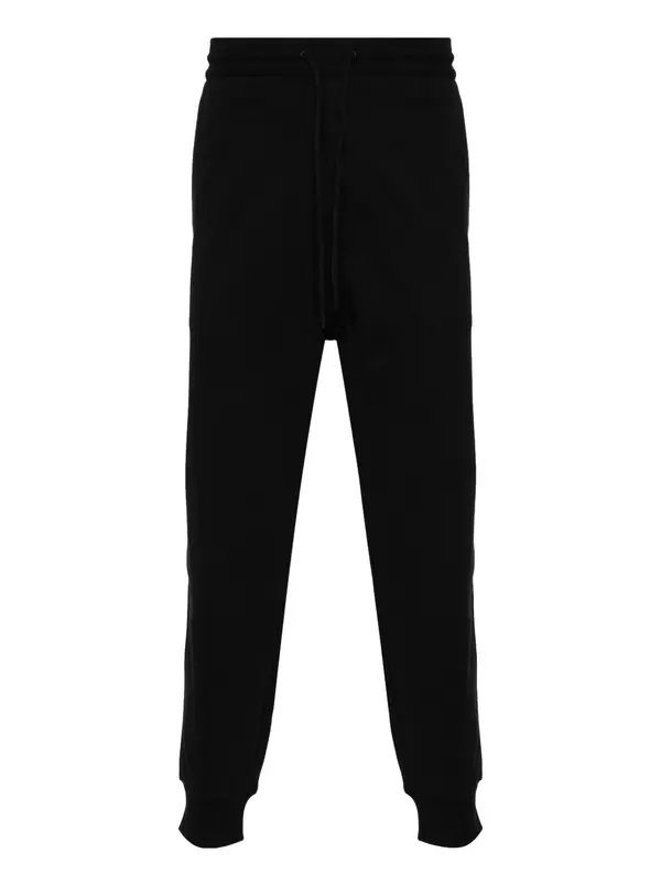 Y3 Logo-printed Jersey Trousers - Black