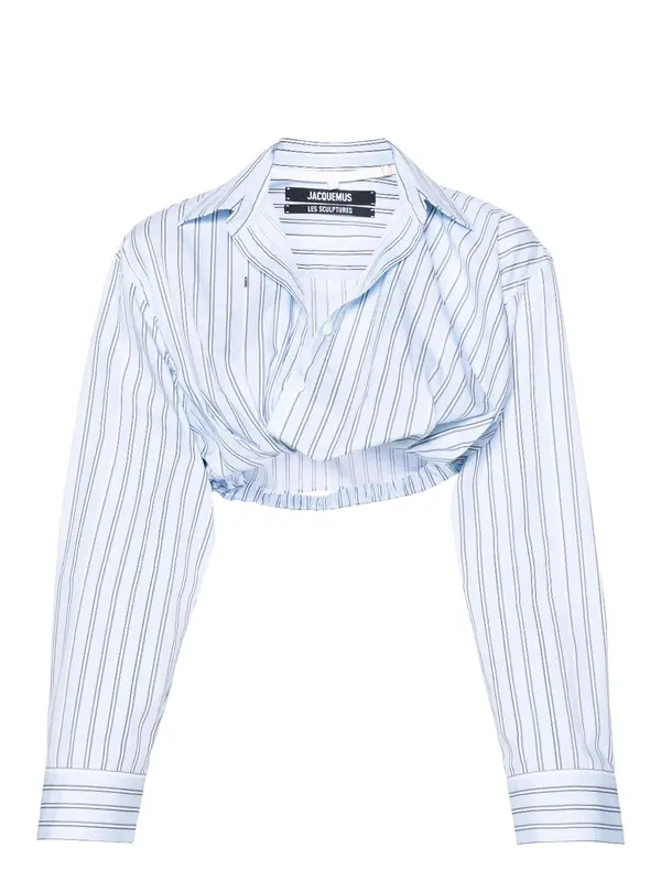 Jacquemus La Chemise Bahia Striped Shirt - Blue