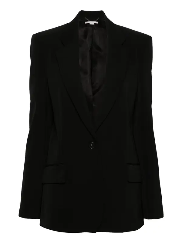 Stella McCartney Single-breasted Wool Blazer - Black