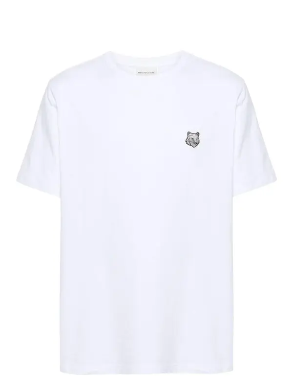 Maison Kitsuné Fox-motif Cotton T-shirt - White