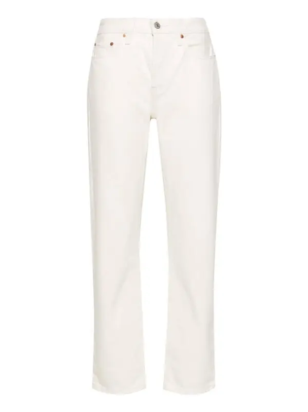 LEVI'S 501® High-rise Cropped Jeans - White