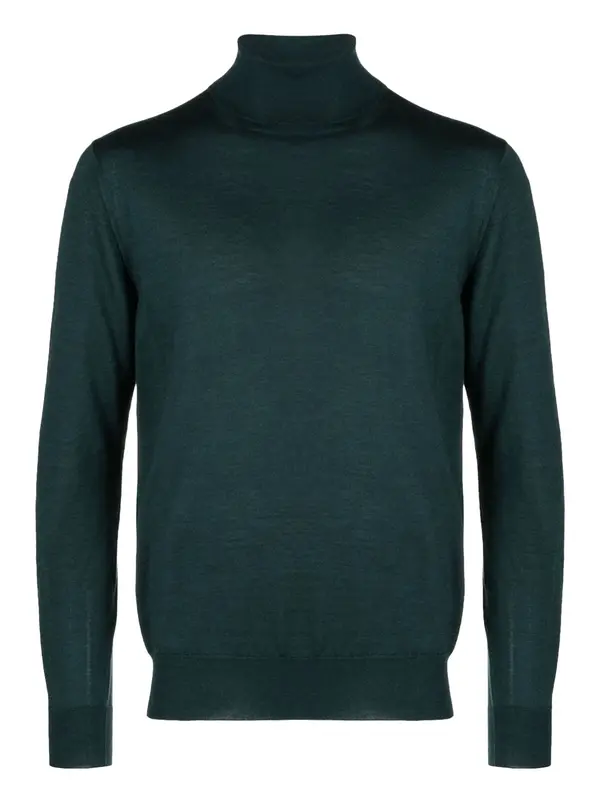 CRUCIANI Roll-neck Jumper - Green