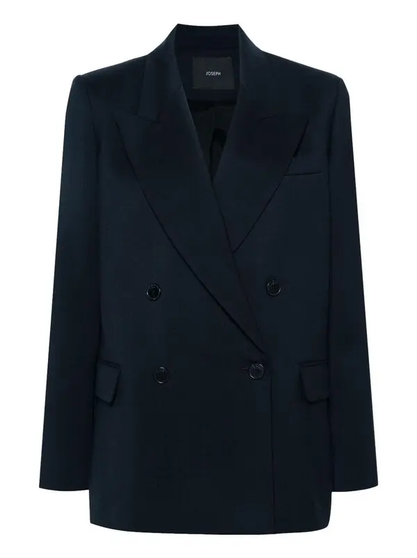 JOSEPH Jaden Virgin Wool-blend Blazer - Blue