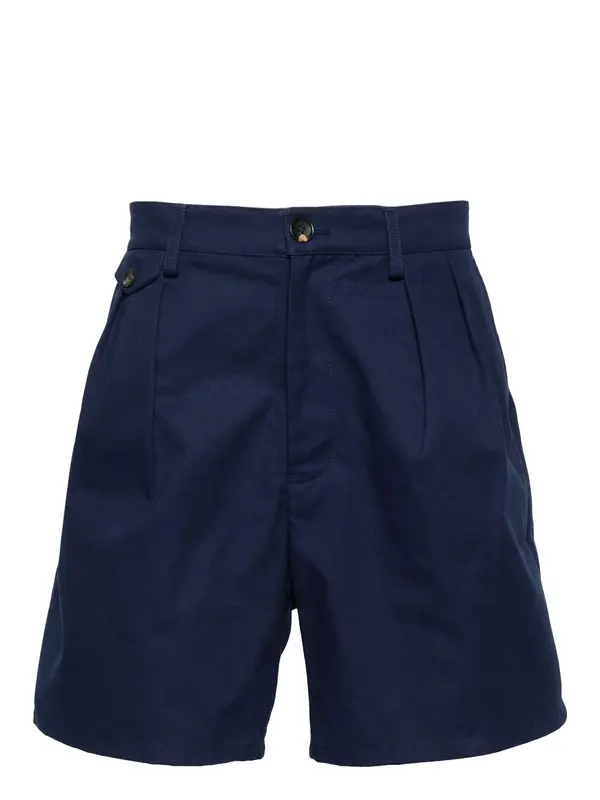 Bally Pleated Bermuda Shorts - Blue