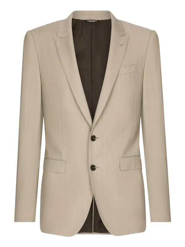 Dolce & Gabbana Tonal-striped Two-piece Suit - Brown