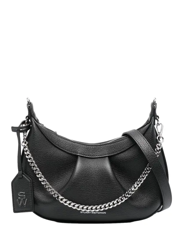 STUART WEITZMAN Stellar Crescent Shoulder Bag - Black