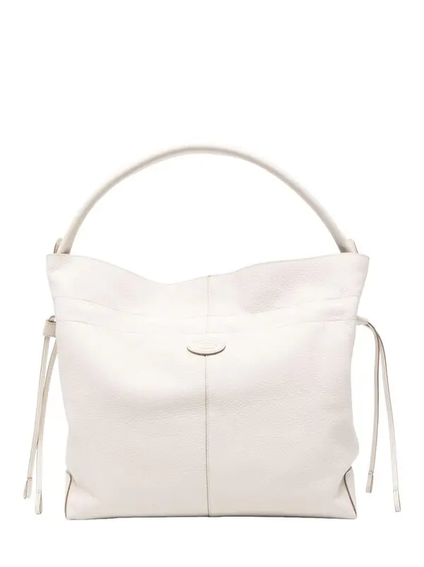 TOD'S Leather Bucket Bag - White