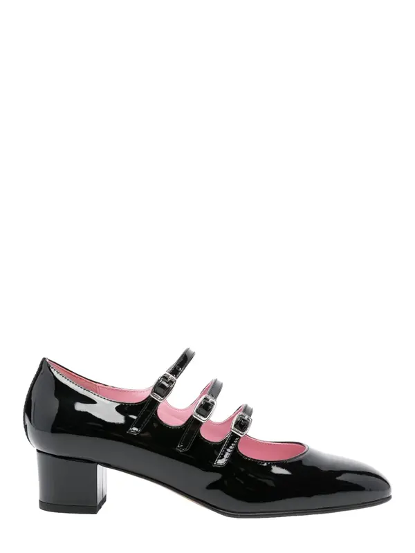 CAREL Kina 40mm Patent-leather Pumps - Black