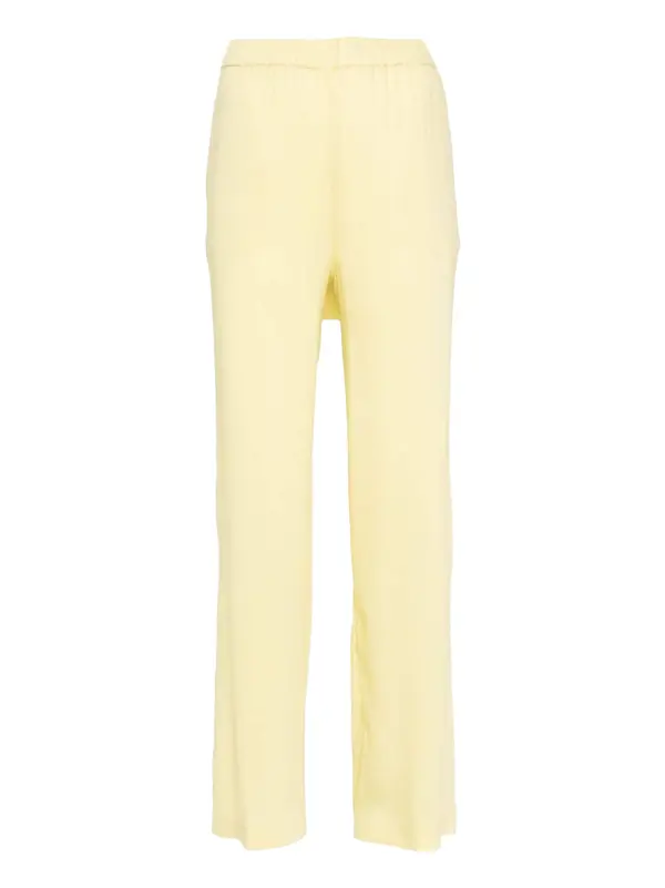Fabiana Filippi High-waist Straight-leg Trousers - Yellow
