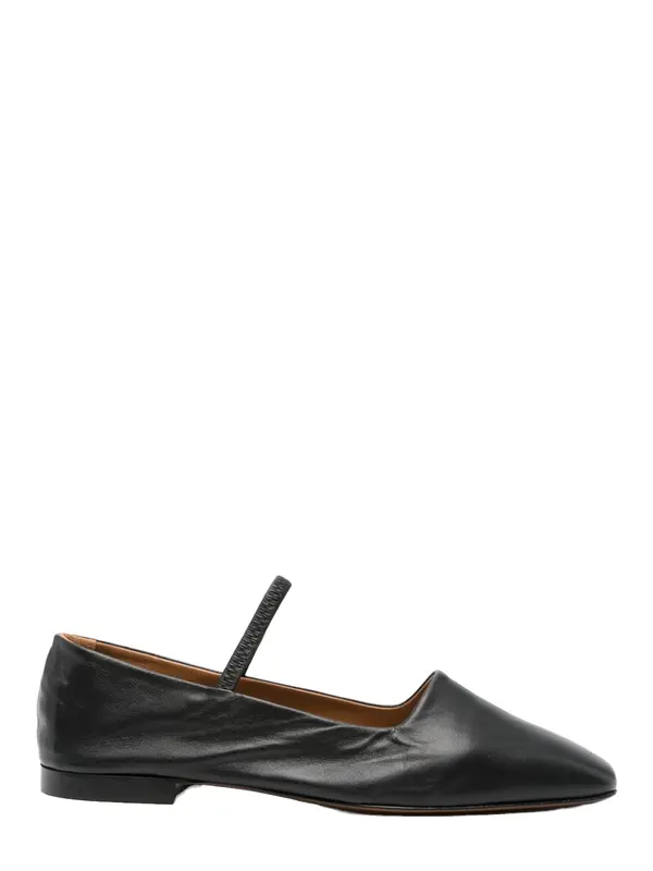 ATP ATELIER Petina Leather Ballerinas - Black