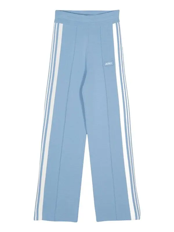 AUTRY Stripped Knitted Track Pants - Blue