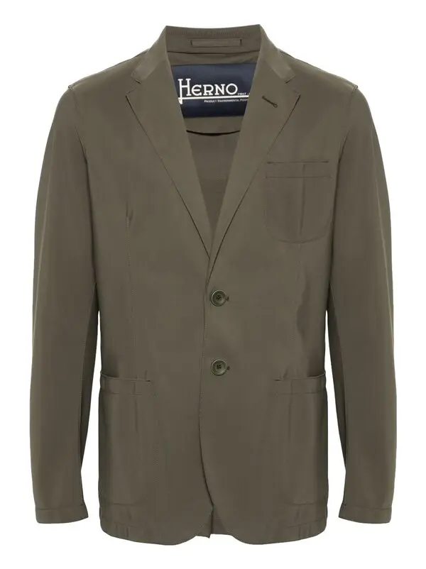 Herno Single-breasted Blazer - Green