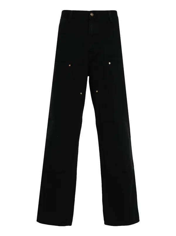 Carhartt Work In Progress Double Knee Straight-leg Trousers - Black