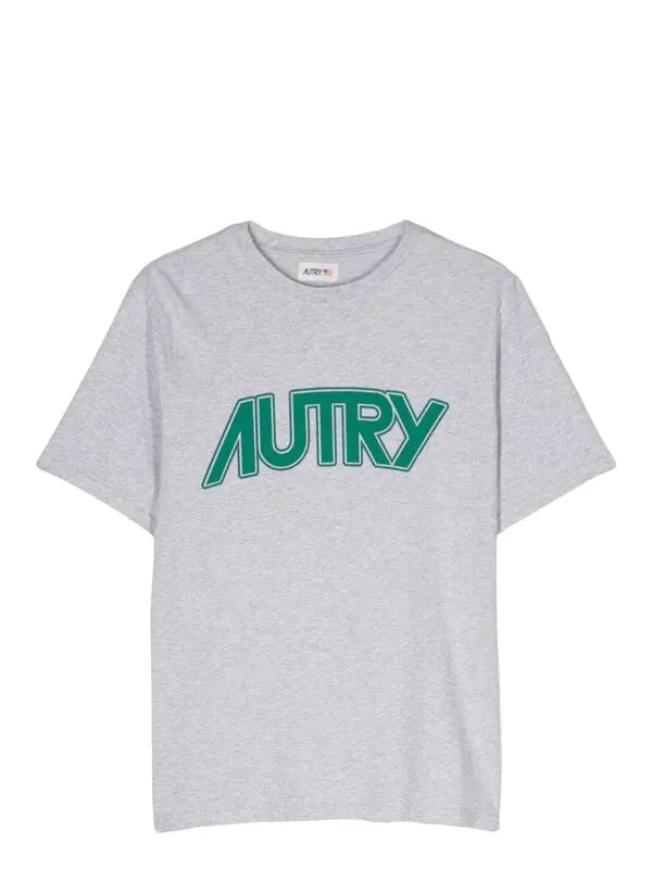 AUTRY Logo-print T-shirt - Grey