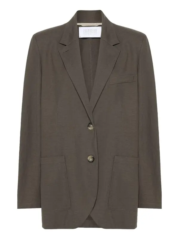 Harris Wharf London Single-breasted Blazer - Brown