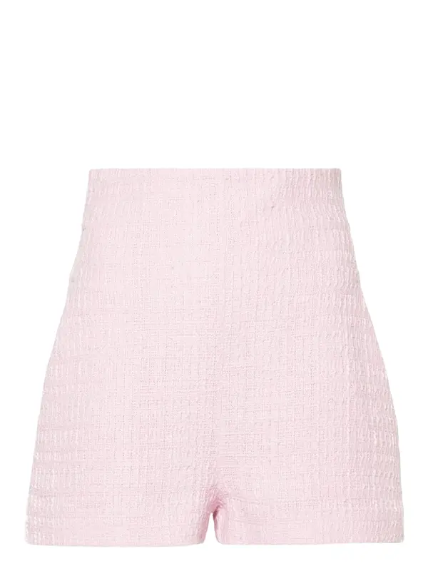 ALESSANDRO VIGILANTE Bouclé Mini Shorts - Pink