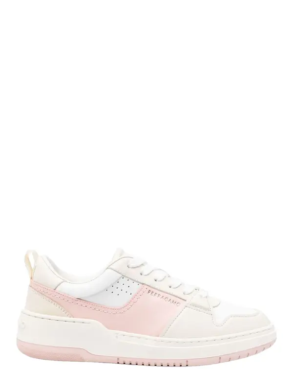 FERRAGAMO Dennis Panelled Sneakers - Pink