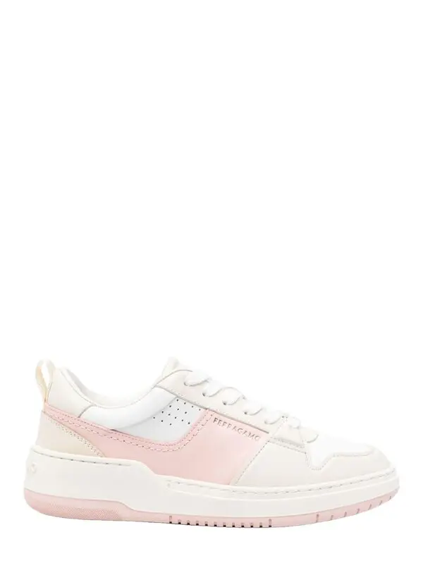 FERRAGAMO Dennis Panelled Sneakers - Pink