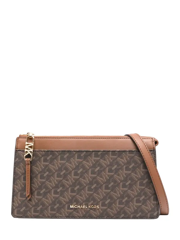 Michael Kors Logo-print Crossbody Bag - Brown