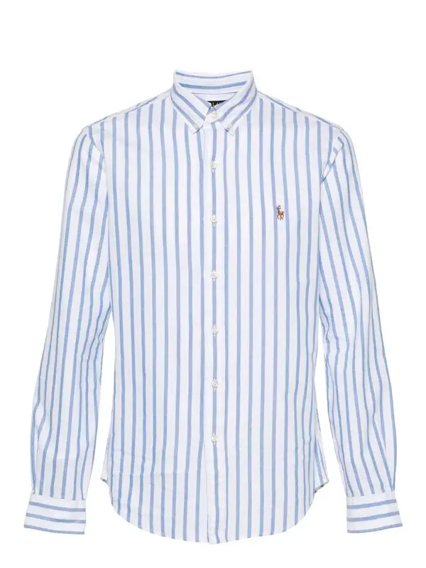 Polo Ralph Lauren Polo Pony Striped Cotton Shirt - White