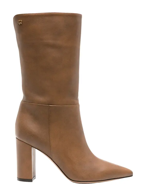 GIANVITO ROSSI Piper 85mm Leather Boots - Brown