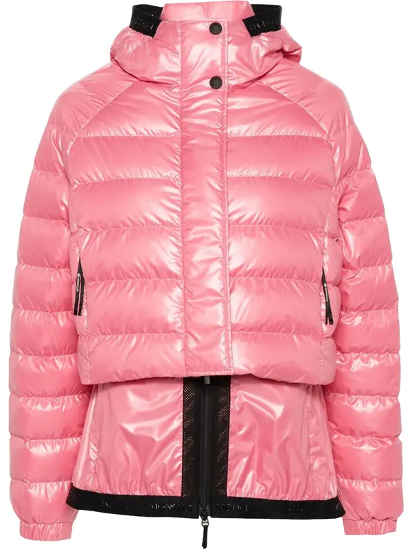 Moncler Quilted Puffer Jacket - Pink