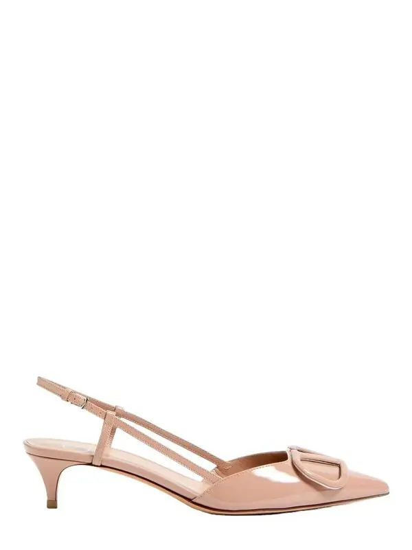 Valentino Garavani Vlogo Slingback Pumps - Rose Cannelle