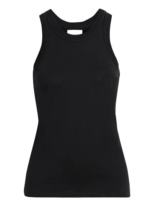 Loulou De Saison Pima Cotton-jersey Tank - Black