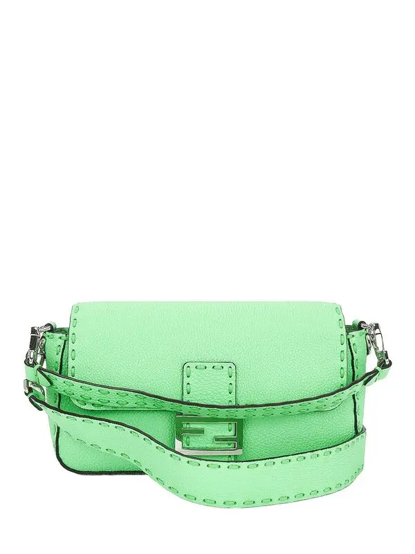 Fendi Mama Baguette Shoulder Bag - Green