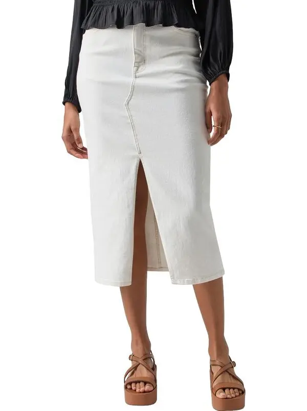Sanctuary Midi Skirt - Chalk