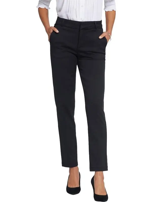 NYDJ Sadie Slim Trousers - Black