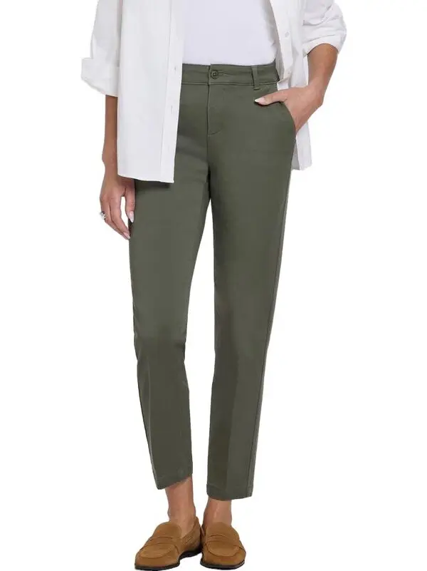 NYDJ Sadie Slim Trousers - Desert Green